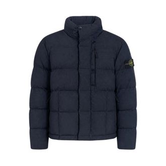 Stone Island Doudoune Coton Toile - - Jackets - Herren - Blau - XL