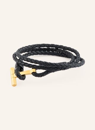 Tom Ford Lederarmband schwarz