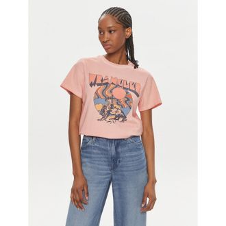 Wrangler T-Shirt 112350279 Korallenfarben Regular Fit