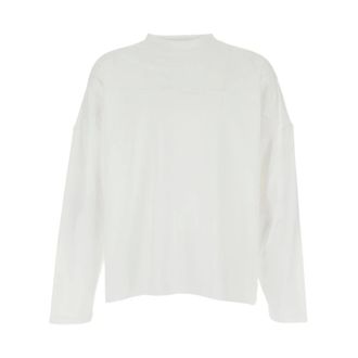 Jacquemus Homme, Sweatshirts et sweats &agrave; capuche, Blanc, Taille: M Atelier Long Sleeve T-shirt