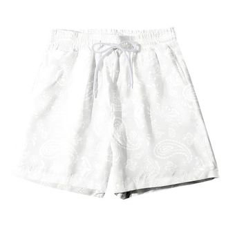 Generic Maillot Bain Surf Homme Shorty Noir Oversize Poche Polyester Pliss&eacute; Nylon Genou Fleur Decontracte Badminton Style Canard Gamme Voile Entra&icirc;nement Humo