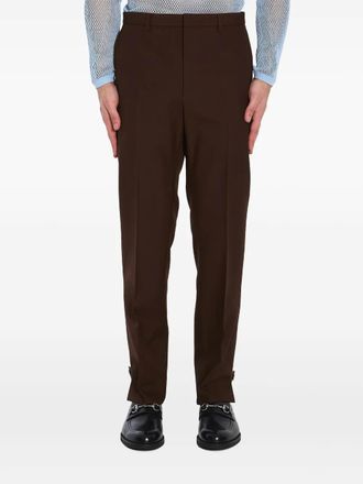 Gucci Hose aus Woll-Twill - Braun