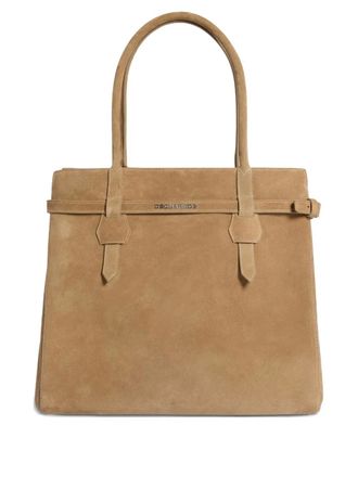 Dsquared2 sac &agrave; main &agrave; logo - Tons neutres