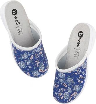B-Well Sabots médicaux pour femme, Aerial Lady/Man Chaussures dhôpital antibactériennes Tailles 35-46, Midnight Blossoms, 37 EU