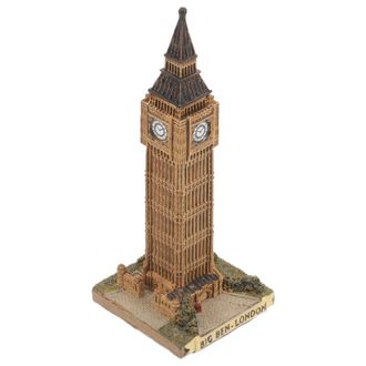 Cabilock Baluue Gro&szlig;e Uhrturm Skulptur aus Robustem Kunstharz Dekoratives Vintage Geb&auml;udemodell f&uuml;r Schreibtisch und Wohnraum Filigrane London Souvenir Deko Ge