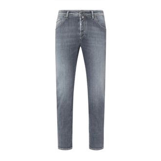 Jacob Cohen Homme, Jeans, Gris, Taille: W33 Jean Slim Fit Carotte Gris