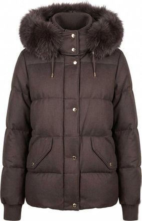 Moorer Blouson Rembourr&eacute; - Marron Fonc&eacute;