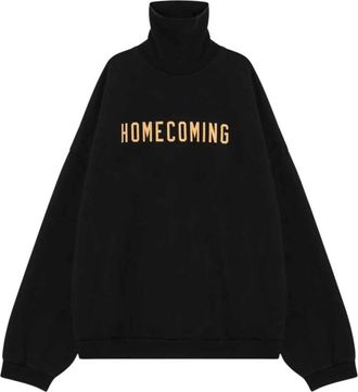 Fear of God Homme, Pulls, Noir, Taille: M Col Roul&eacute; en Molleton &Eacute;pais