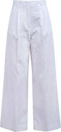 Max Mara Femme, Pantalons, Blanc, Taille: 40 FR Bellico Wide Pantalons