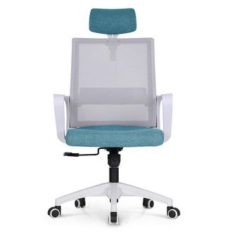 Generic Professioneller, drehbarer, ergonomischer Bürostuhl mit Armlehne und Verstellbarer Kopfstütze, Lordosenstütze, Netz-Rollstühle, Home-Office-Stuhl