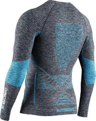 X Bionic Langarmshirt Energy Accumulator 4.0 Rundhals Melange dunkelgrau Herren