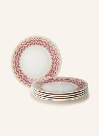 Missoni Missoni Home 6er-Set Dessertteller Jarris rot
