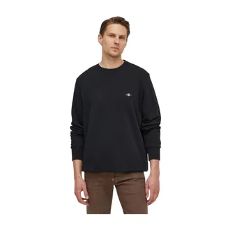 GANT Reg Shield C-Neck Sweat - - Sweatshirts & Hoodies - Herren - Schwarzk - XL
