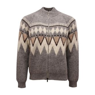 PESERICO Cardigan mit durchgehendem Rei&szlig;verschluss aus Wollmischung - - Knitwear - Herren - Mehrfarbig - XL