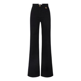 Elisabetta Franchi Femme, Pantalons, Noir, Taille: W28 Palazzo Pant