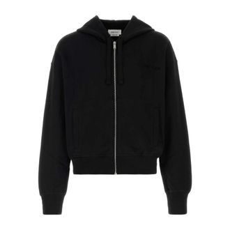 Alexander McQueen Logo Print Zip Hoodie Sweatshirt - - Sweatshirts & Hoodies - Herren - Schwarzk - S