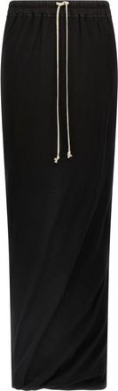 Rick Owens Femme, Jupes, Noir, Taille: 40 FR Pull On Pillar Skirt