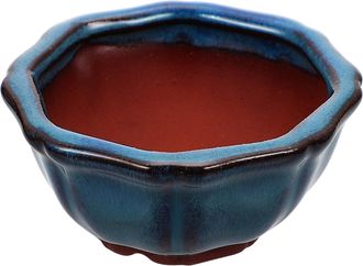 Hemoton Sukkulenten Pflanzentopf Aus Lila Sand Material &Uuml;bertopf Mit Bodenloch F&uuml;r Gute Drainage Blumentopf F&uuml;r Home Dekoration Desktop Planter F&uuml;r Und Schlic