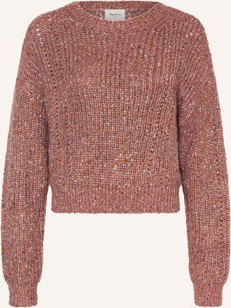 Pepe Jeans London Pullover Cintia Mit Glitzergarn rosa