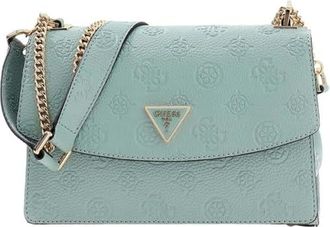 Guess sac &agrave; &eacute;paule bandouli&egrave;re Cresidia II Convertible Xbody Flap Bag Light Sage Logo menthe