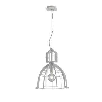 Luce-Ambiente-Design Urban White Hanging Chandelier in Metal (1xe27)