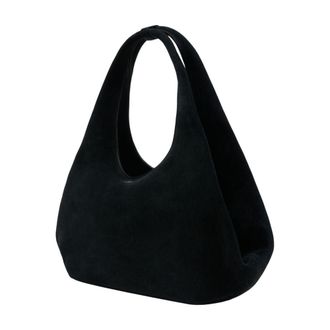 Coperni Womens Folded Calfskin Shoulder Bag Black