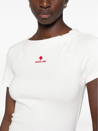 Shushu/Tong Minimalist Cotton Bodysuit - White