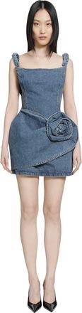Magda Butrym Off-Shoulder Denim Mini Dress