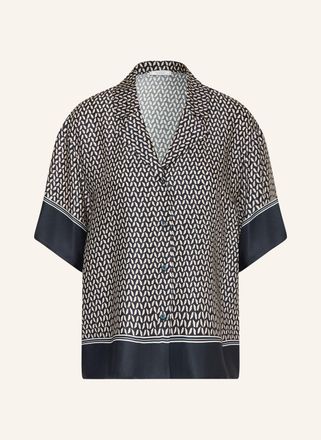 PESERICO Peserico Satinbluse blau
