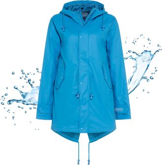 BMS Regenmantel 100% wasserdicht - hellblau - 46