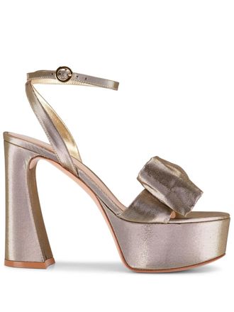 Gianvito Rossi sandales 70 mm &agrave; bout ouvert - Or