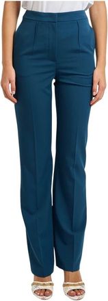 Patrizia Pepe Femme, Pantalons, Bleu, Taille: 46 FR Viscose Slim Pants