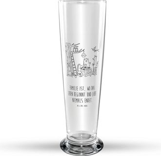 Mr. & Mrs. Panda Weizenglas Waldtiere Picknick - Geschenk, Tiermotive, Weizenbierglas, Weizenbier Glas, lustige Sprüche, Hase, Fuchs, Igel, Gute