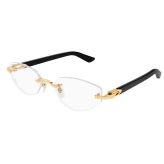 Cartier Cat Eye Optical Frame - - Accessories - unisex - Gelb - 55 MM