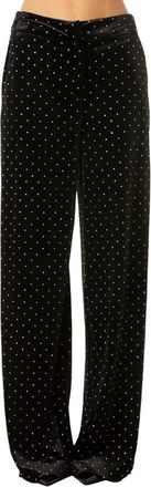 Actualee Pantalone strass - Femme - Pantalons - Noir - Taille: 36 FR