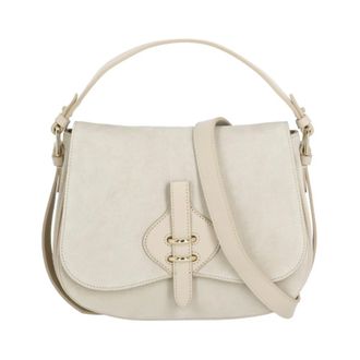 Coccinelle Femme, Sacs, Beige, Taille: ONE Size Mavery Suede Shoulder Bag