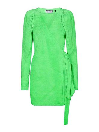 Rotate Robe Au Genou - Vert