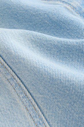 Next Midikleid Gekn&ouml;pftes, &auml;rmelloses Denim-Midikleid (1-tlg)