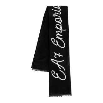 Emporio Armani Gemustertes Tuch - - Accessories - Damen - Schwarzk - ONE SIZE