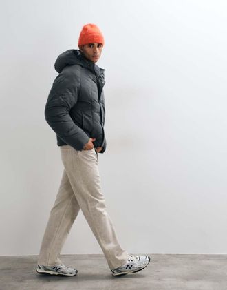 Asos doudoune oversize anthracite-Gris