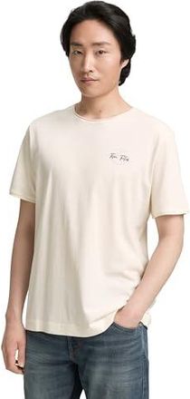 Tom Tailor 1047774 T-Shirt, 10348-Gardenia White, XXL Hommes