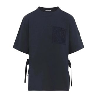 Moncler SS T-Shirt - - Tops - Damen - Blau - S