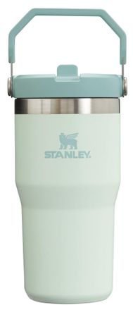 Stanley Stanley IceFlow Trinkhalm-Becher mit Griff, 590 ml, Deckel zum Aufklappen und Aufklappen, auslaufsichere Wasserflasche, isolierter Edelstahl, BPA-frei