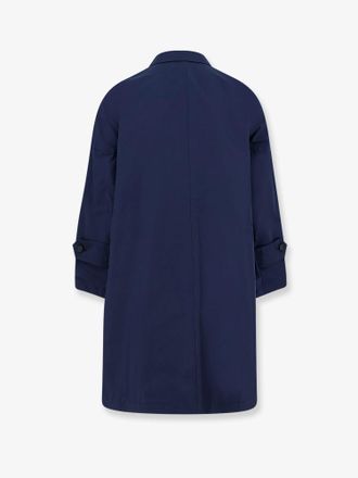 Hev&ograve; Womens Raincoat Blue Polyester Jacket
