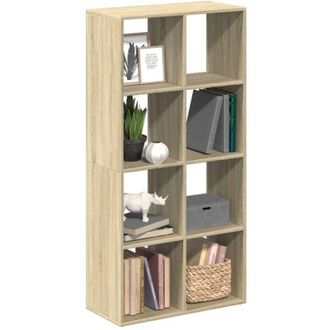 vidaXL Raumteiler-B&uuml;cherregal Sonoma-Eiche 69,5x29x137,5 cm Vidaxl