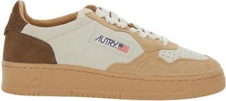 Autry Femme, Chaussures, Beige, Taille: 38 EU Medalist Low Baskets
