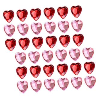 SOLUSTRE 400 St&uuml;ck Herzf&ouml;rmige Vasenf&uuml;ller aus Kunststoff Transparente Dekorative Herzen f&uuml;r Valentinstag Partys und Weihnachtsdeko Tischdekoration und Gastges