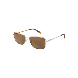 Timberland Goldene Quadratische Polarisierte Sonnenbrille mit Etui - - Accessories - Herren - Gelb - ONE SIZE