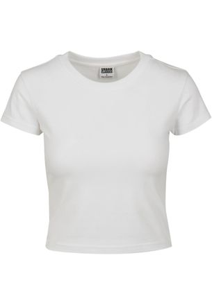 Urban Classics Damen Ladies Stretch Jersey Cropped Tee T-Shirt,, per pack Wei&szlig; (white 00220), X-Small (Herstellergr&ouml;&szlig;e: XS)