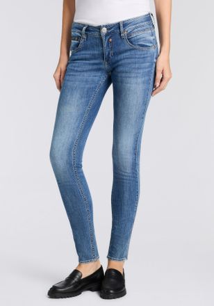 Herrlicher Slim-fit-Jeans HERRLICHER Touch Slim Denim Light, Damen, Gr. 26, L&auml;nge 30, navy blau, Denim/Jeans, Obermaterial: 98% Baumwolle, 2% Elasthan, slim fit 